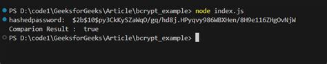 How To Install Bcrypt Using Npm Geeksforgeeks