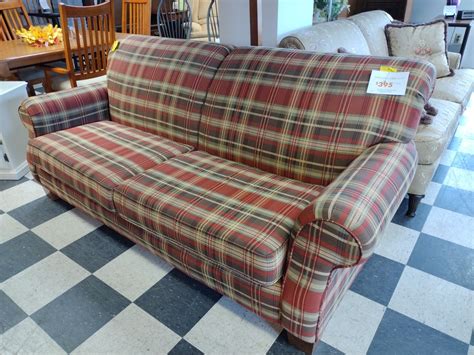 Country Plaid Sofa Roth And Brader Furniture