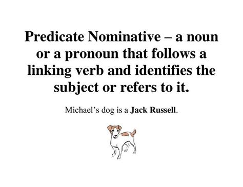 Predicate Nominative And Predicate Adjective Worksheet
