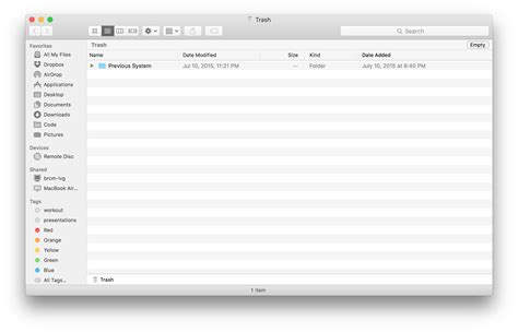 macos cannot cleanup os x trash ask different