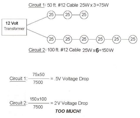 Voltage Drop Calculation Example Outside Lighting Ideas Landscape Lighting Design Lighting