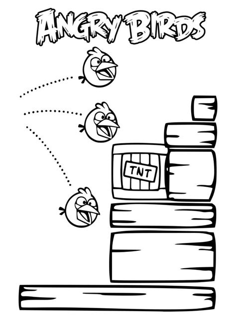 Angry Birds Blues Coloring Pages