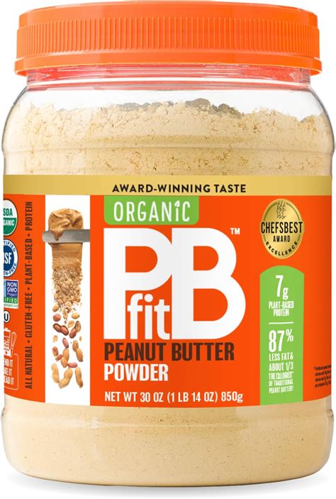 Pbfit All Natural Organic Peanut Butter Powder Powdered