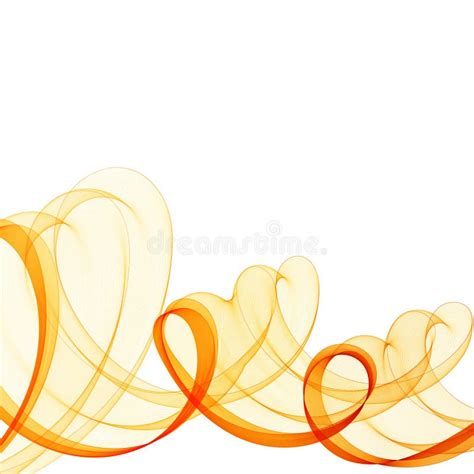 Orange Abstraction Wave Vector Background Abstrct Illustration Eps 10 Stock Illustration