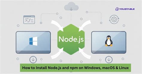 So Installieren Sie Nodejs Und Npm Unter Windows Macos Und Linux