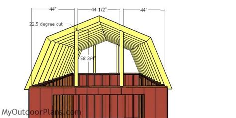 12x12 Gambrel Shed Roof Plans Myoutdoorplans