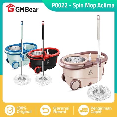 Jual [instan] Gm Bear Alat Pel Lantai Praktis Spin Mop 1026 Moca 2106