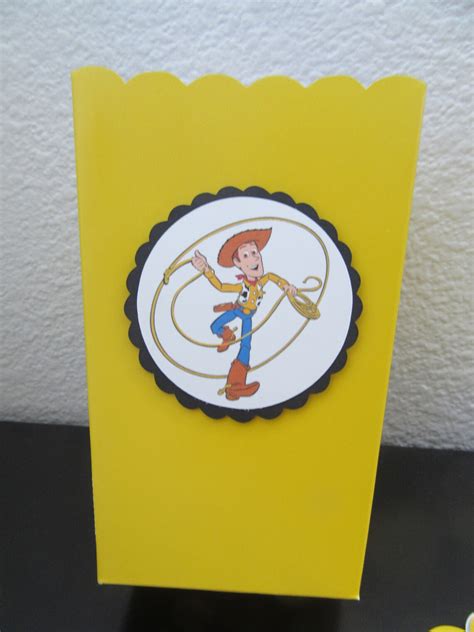 Woody Popcorn Boxes Woody Party Decor Woody From Toy Story Etsy