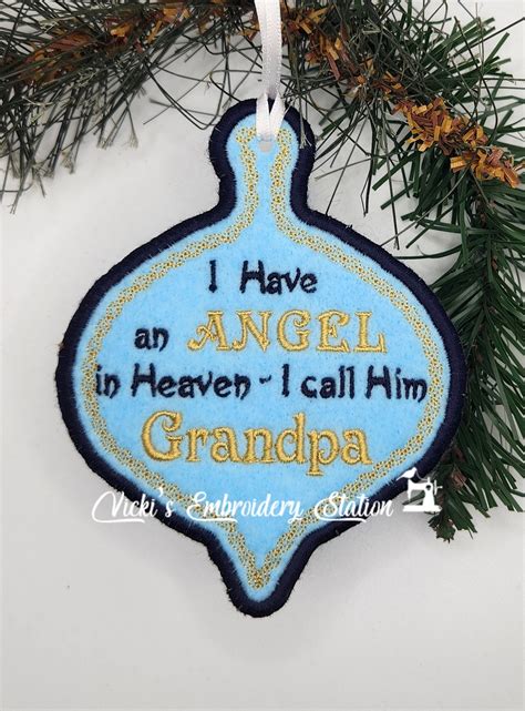 Angel In Heaven Ornament Grandpa
