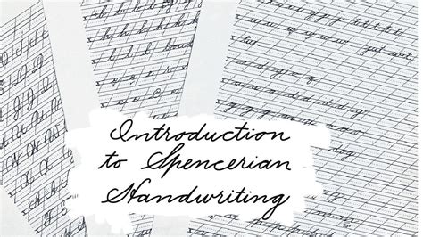 Spencerian Script Alphabet