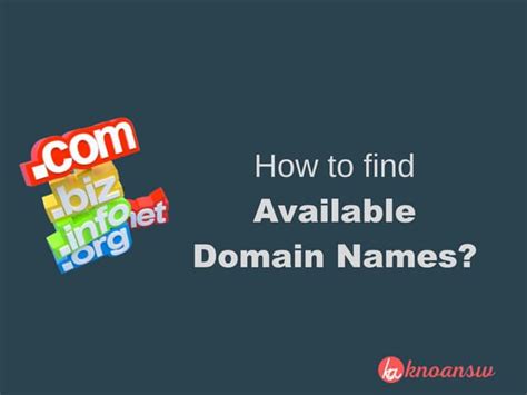 how to find available domain names pptx