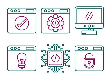 Web Development Vector Icon Set 17482598 Vector Art At Vecteezy