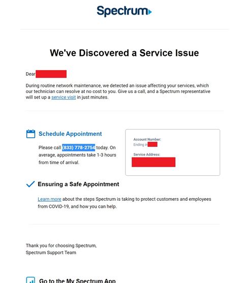 Why Did I Get An Email And SMS Text Notifcation From Spectrum Spectrum Community