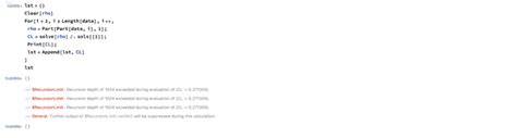 Mathematica How To Use For Loop To Process A List Of Data