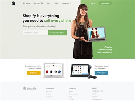 Shopify Redesign By Trevor Henry On Dribbble