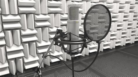 3d Enechoic Chamber With Microphones Turbosquid 2375044