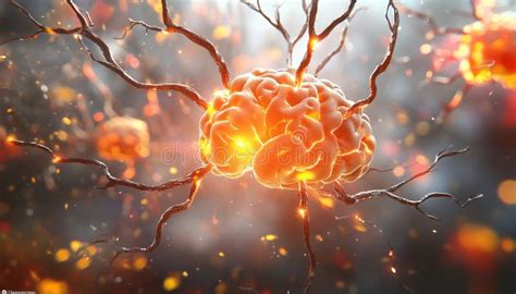 Neural Network Brain Activity Synaptic Connections Neuroscience Human Intelligence Stock