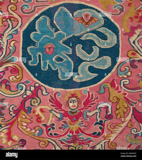 Tapestry With Figurative Scenes Date 17th Century Peruvian Made In