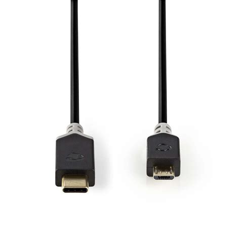 Cablu Usb Type C La Micro Usb B T T M Negru Nedis Ccbp At