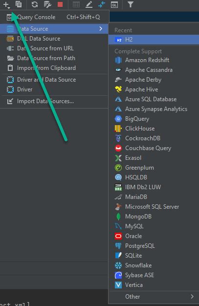 Intellij Idea 如何针对 Java 项目创建 H2 数据库连接 开发工具分享