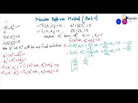 Newton Raphson Method Part Video Lecture Power System Video Lectures Electrical
