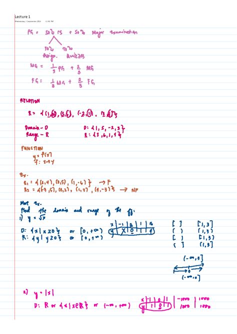Calculus 1 Lecture Note 1 Calculus 1 Lecture 1 Wednesday 1