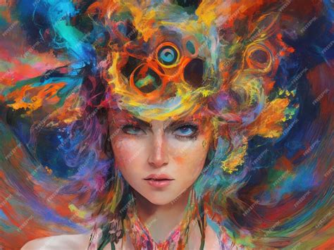 Premium Ai Image Digital Art Beautiful Close Up Image Ai Generated