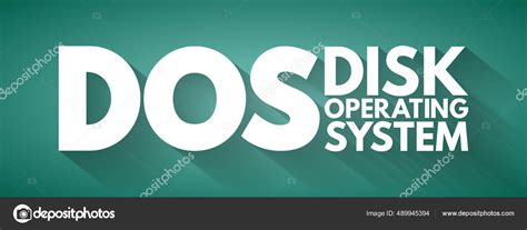 Dos Disk Operating System Acronym Technology Concept Background Stock Vector Image By Dizanna