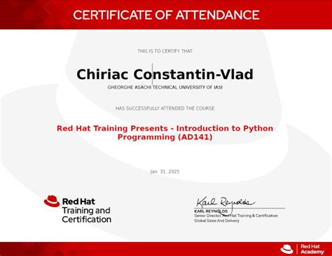 Python Programming Redhattraining Continuouslearning Techskills