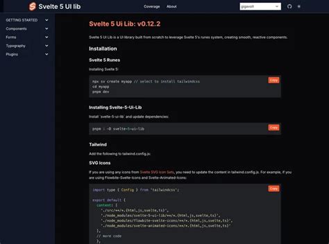 Svelte 5 Ui Lib By Shinokada A Svelte Template Built At Lightspeed