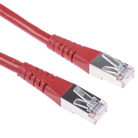 21 15 1391 30 Roline Roline Cat6 Male RJ45 To Male RJ45 Ethernet Cable S FTP Red PVC Sheath