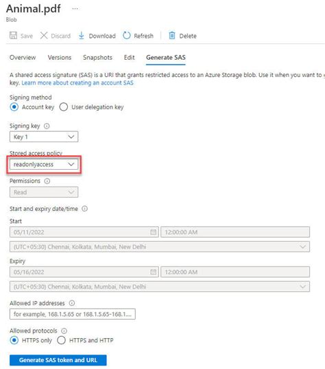 understanding shared access signature and access policy in azure