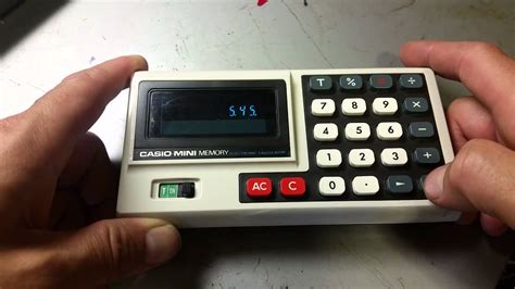 Vintage Casio Mini Memory Calculator Youtube