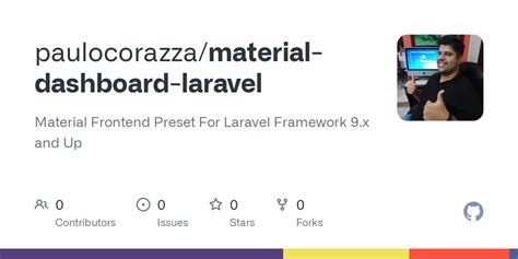 github paulocorazza material dashboard laravel material frontend