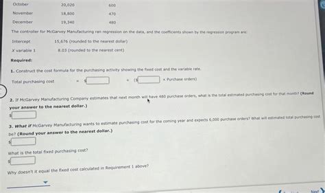 solved using regression results to construct and apply a