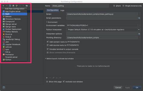 Python How To Run Pycharm In Debug Mode On A Multi Part Command Line Statement Stack Overflow