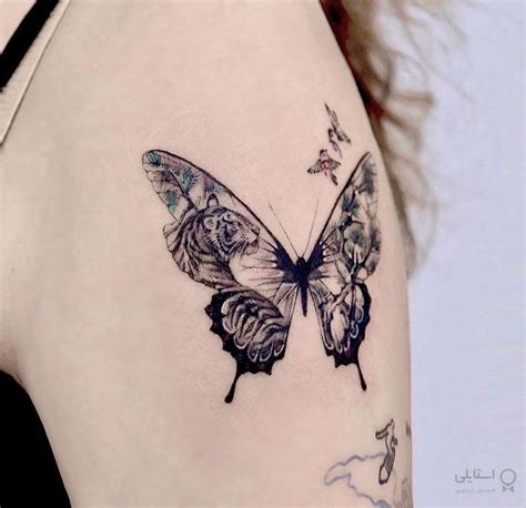 17 مدل تتو پروانه دخترانه استایلی Butterfly Tattoo Tattoos For