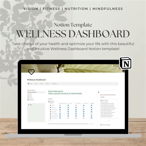 Wellness Dashboard Notion Template