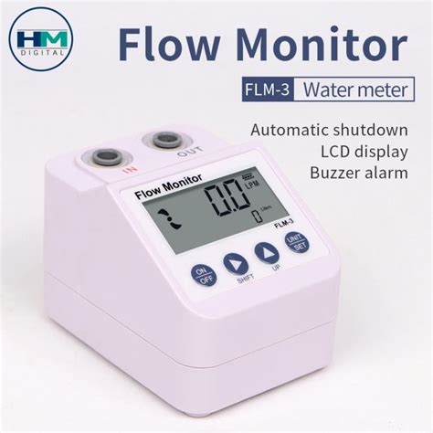 Flm 3 Flow Meter Automatic Digital Flow Monitor Meter Lcd Display Water