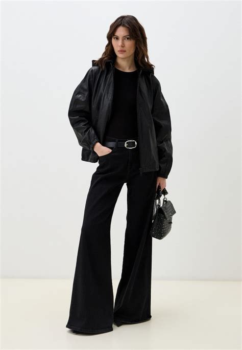 Куртка кожаная Mustang Women´s Oversized Blouson With Det Hood цвет