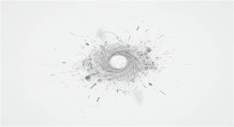 Abstract Vortex Of Data Particles A Swirling Vortex Of Grayscale Data