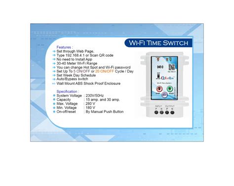 Elequa Wall Mount Wi Fi Programmable Timermobile Hotspot Operated At