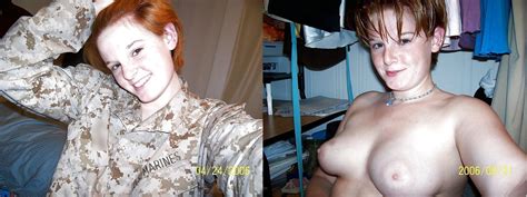 Military Dressed Undressed Shesfreaky