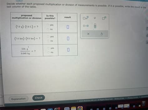 Solved Decide Whether Each Proposed Multiplication Or Chegg