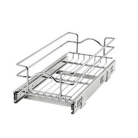 REV A SHELF X Single Pull Out Basket Chrome Rev A Shelf WB CR