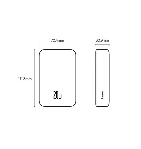 Купить Внешний аккумулятор (MagSafe для iPhone с 12 по 16) Baseus ...