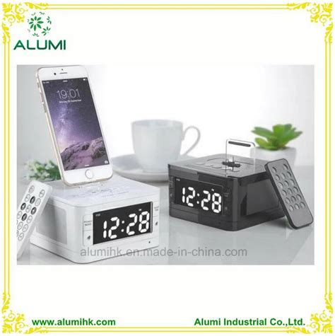 Multifunctional Bluetooth Docking Station Alarm Clock For Hotel