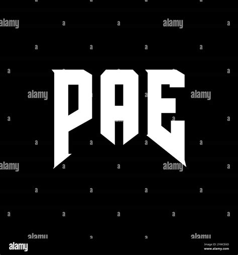 Pae Letter Logo Design For Technology Company Pae Logo Design Black