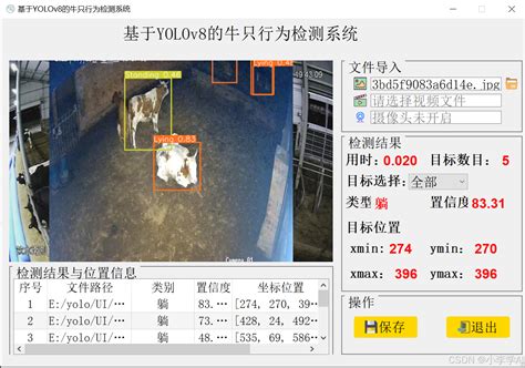 基于yolov8的牛只行为检测系统牛只识别系统 Csdn博客