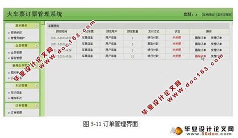 火车票订票管理系统的设计与实现 sqlserver 含录像 javaweb 毕业设计论文网